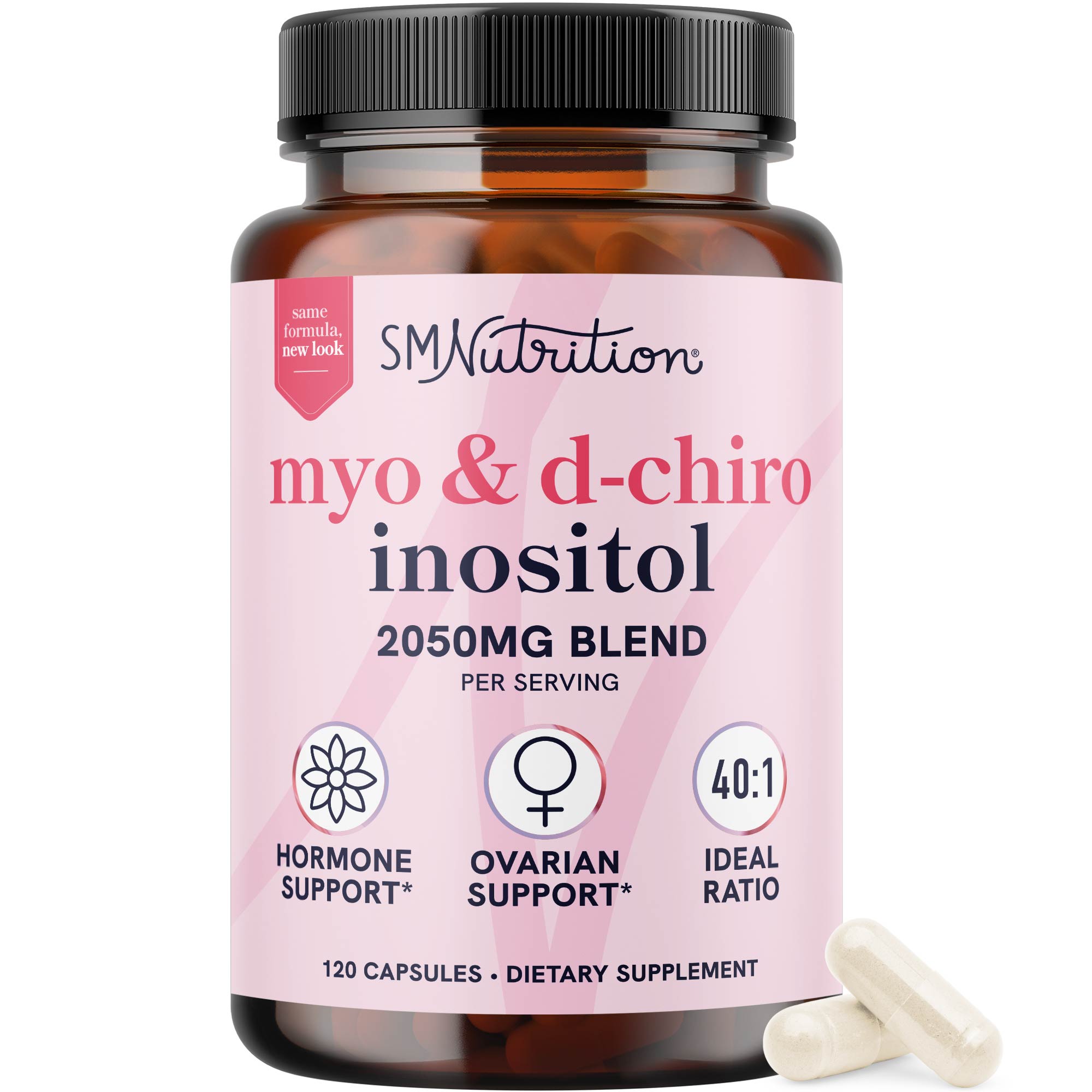 Myo & D-Chiro Inositol, 40:1 Ratio (60 Capsules) - SMNutrition